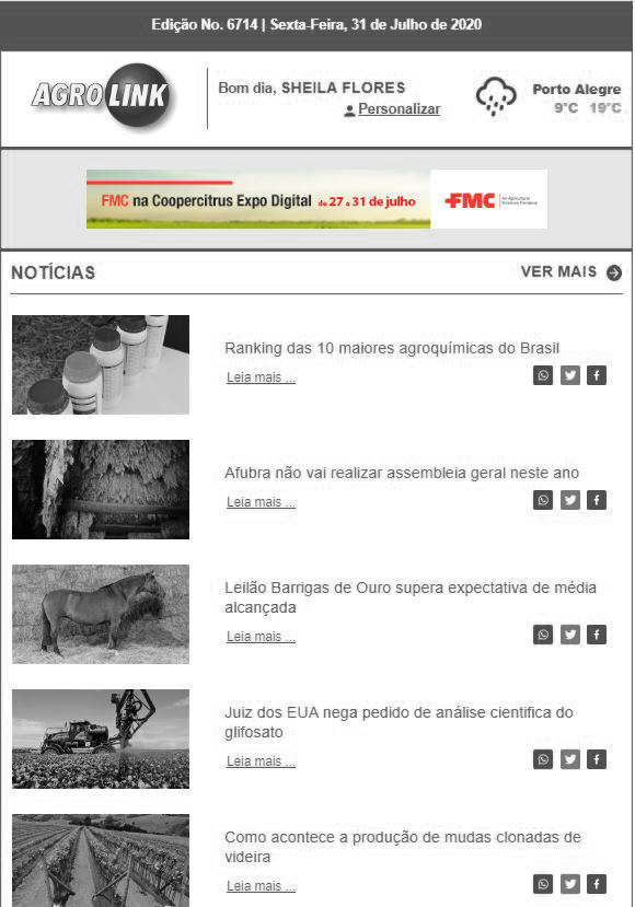 AGROLINK - O Portal do conteúdo Agropecuário. Comercial